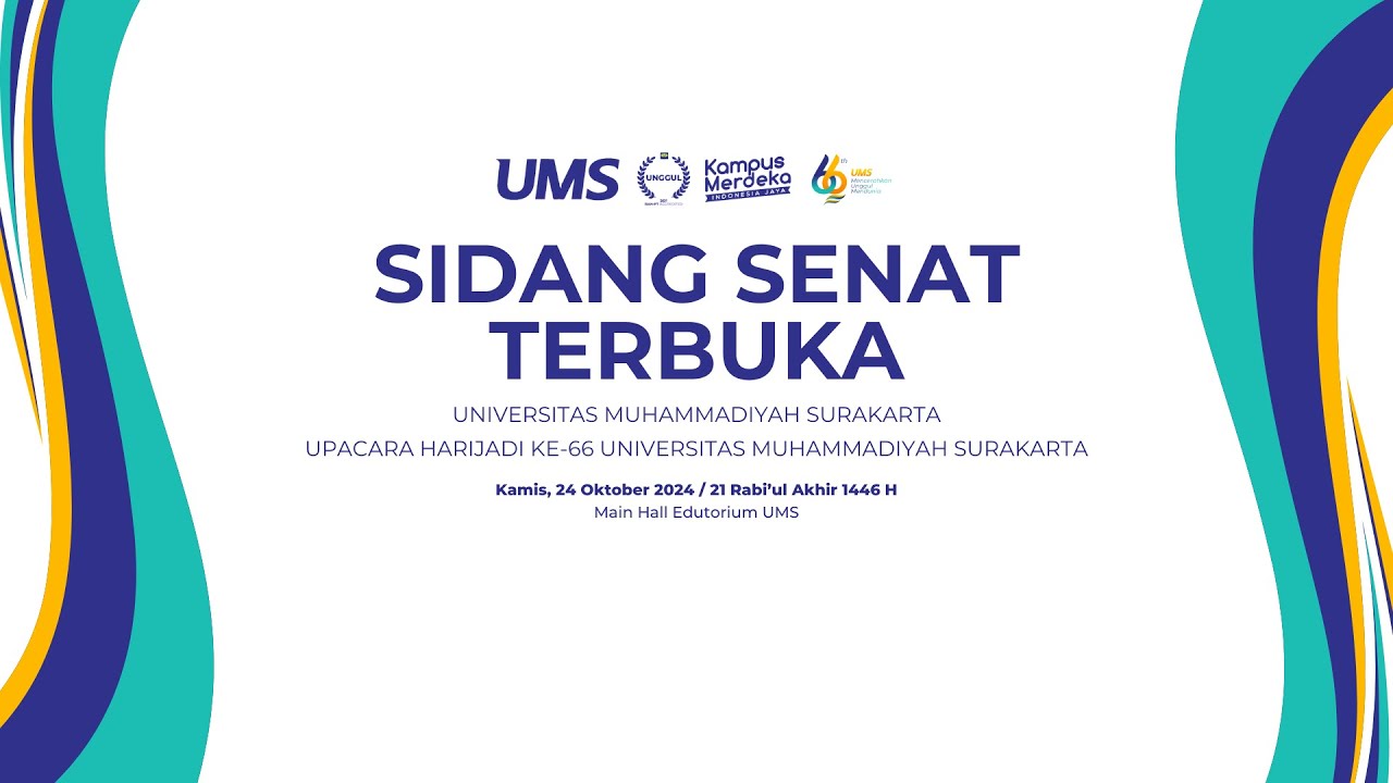 Sidang Senat Terbuka Upacara Harijadi UMS Ke-66 Tahun - YouTube