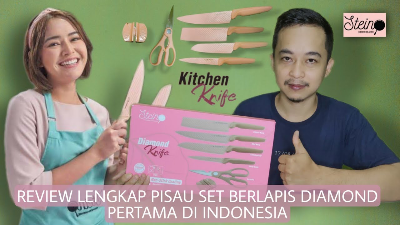 REVIEW LENGKAP PISAU SET STEIN COOKWARE! RECOMMENDED GAK YA?? || Dapur ...