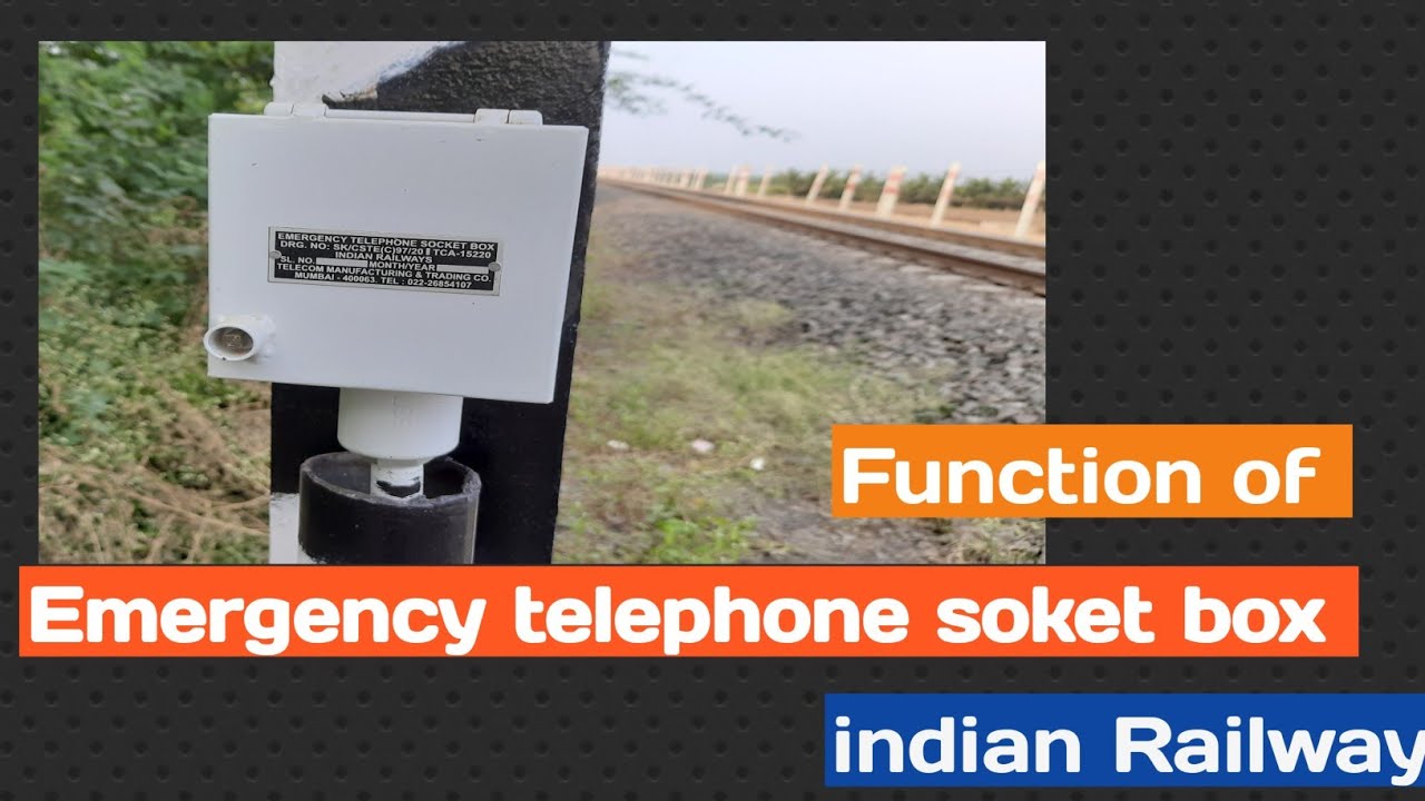 Emergency telephone soket box/ Indian Railway/Railway Engineering ...