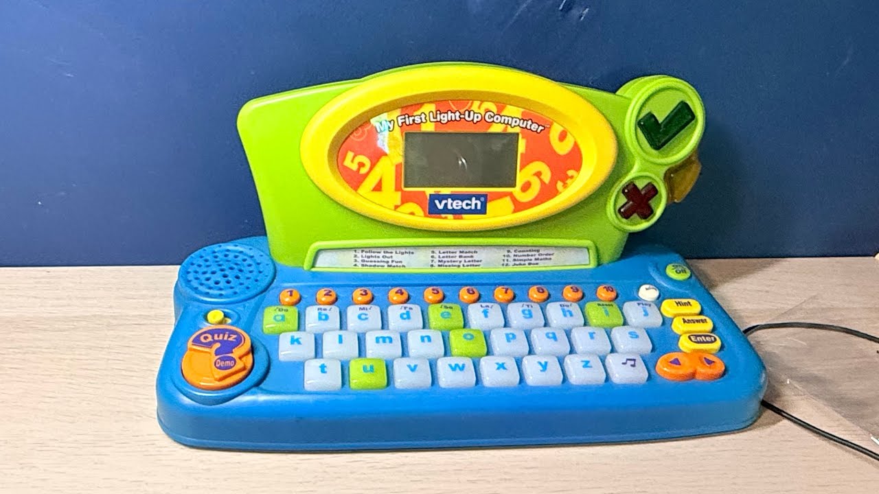 VTech My First Light Up Computer (Short Version) - YouTube