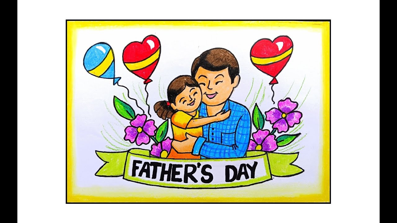 HOW TO DRAW FATHERS DAY DRAWING/EASY FATHERS DAY DRAWING/FATHERS DAY ...