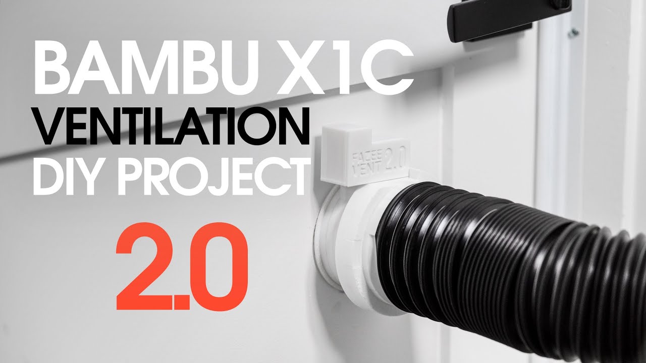 Making the DIY vent better | Bambu X1C | Motorized flap | Inline fan ...
