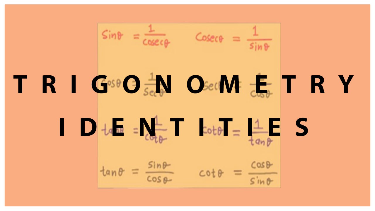 Trigonometry Identities in Trigonometry Chapter | Math | Letstute - YouTube