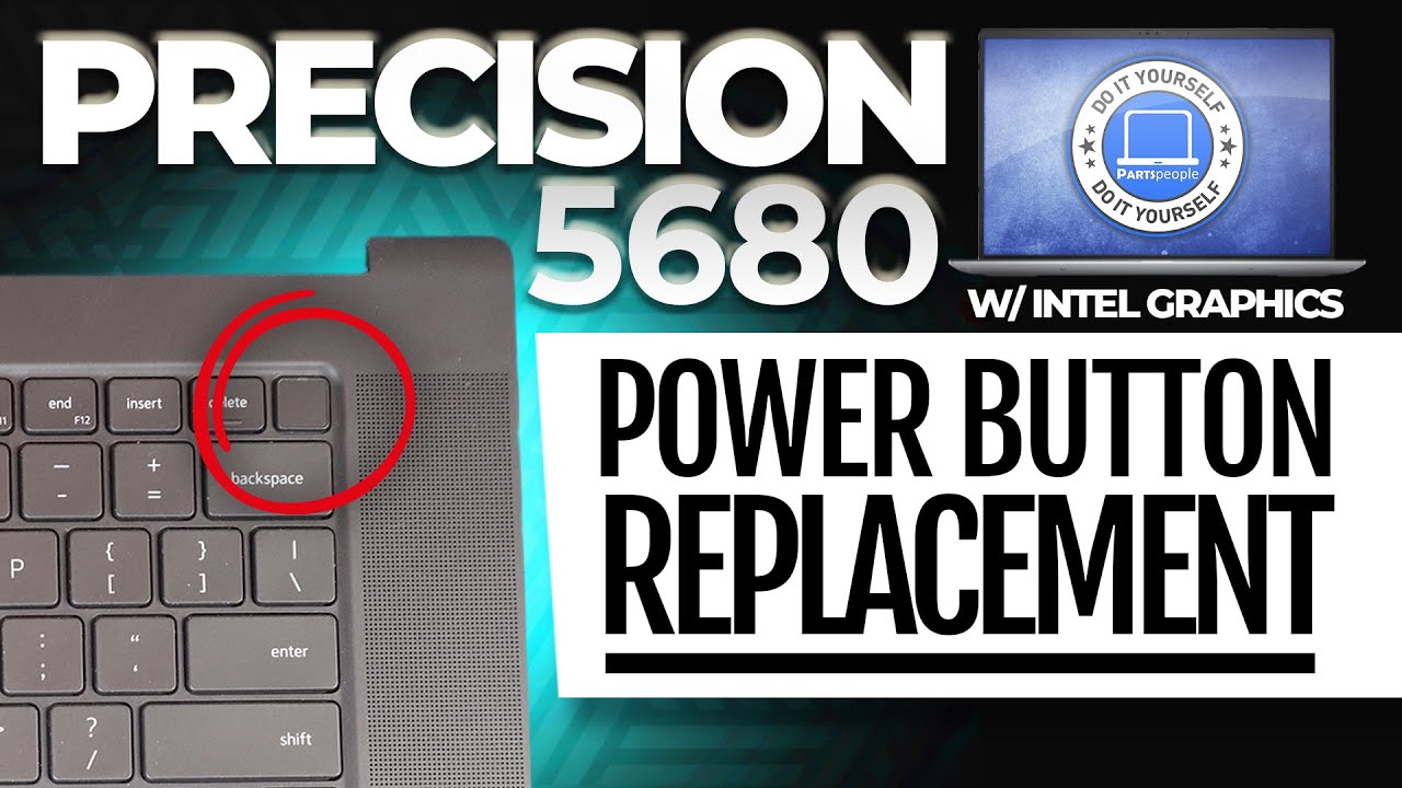 How To Replace Your Power Button | Dell Precision 5680 W/ Intel ...
