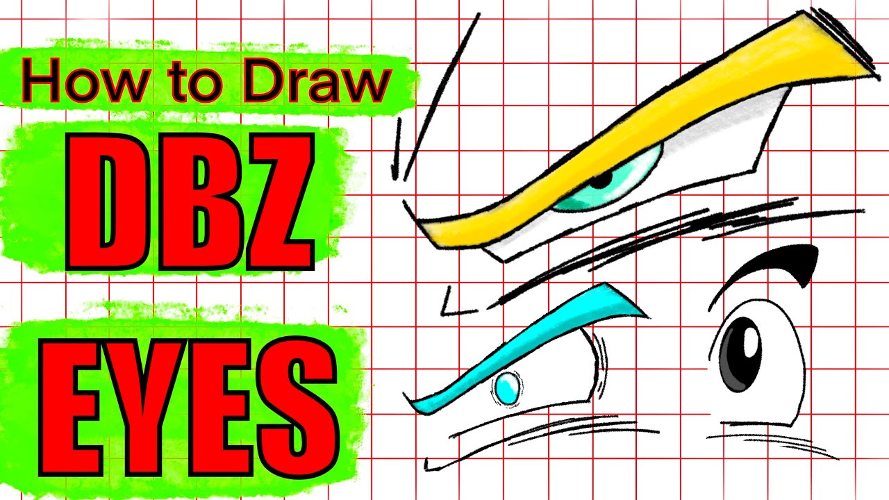 EASY TECHNIQUES TO DRAW DBZ EYE LIKE A PRO - YouTube