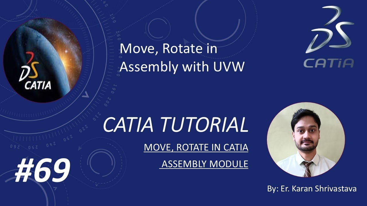 Move and Rotate in CATIA Assembly - YouTube