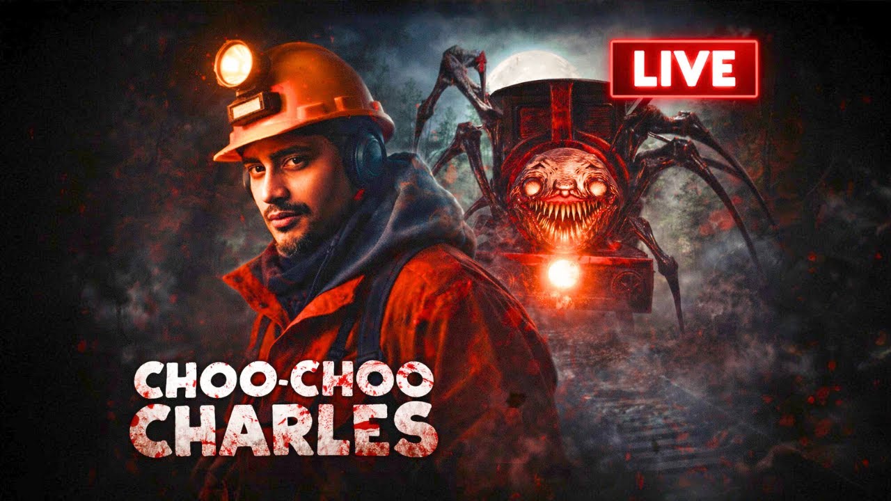 CHOO CHOO CHARLES LIVE | Spider Train Horror Gameplay | chuchu charles ...