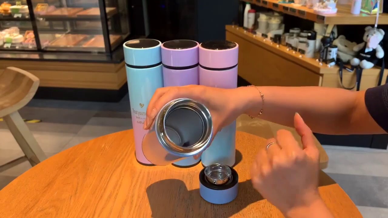 Smart Thermos Water Bottle Led Digital Temperature Display Stainless ...