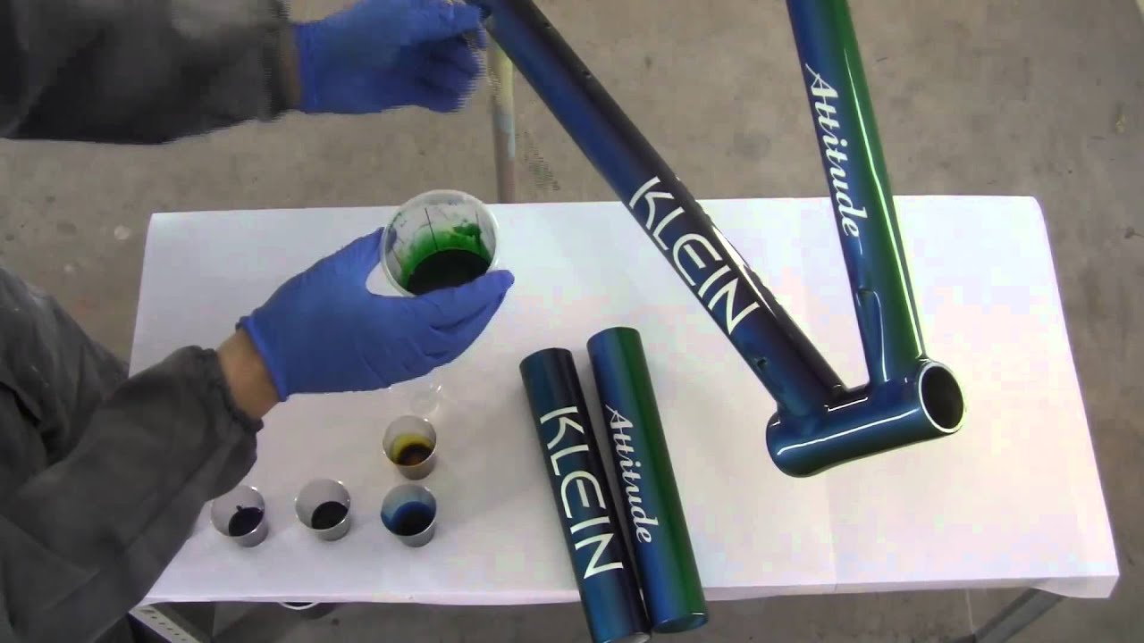How to Touch Up a Bike - Klein Attitude SEA & SKY ETOE - YouTube
