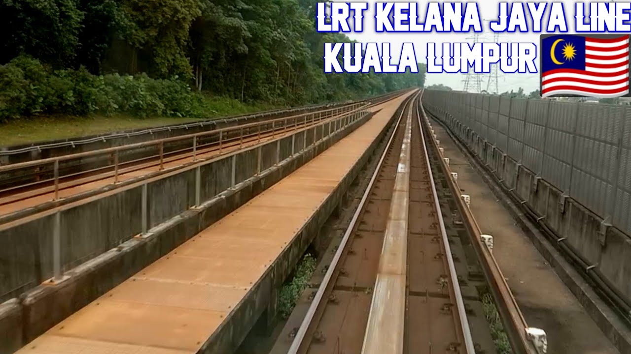 LRT kelana jaya line complete train journey to kl sentral - YouTube