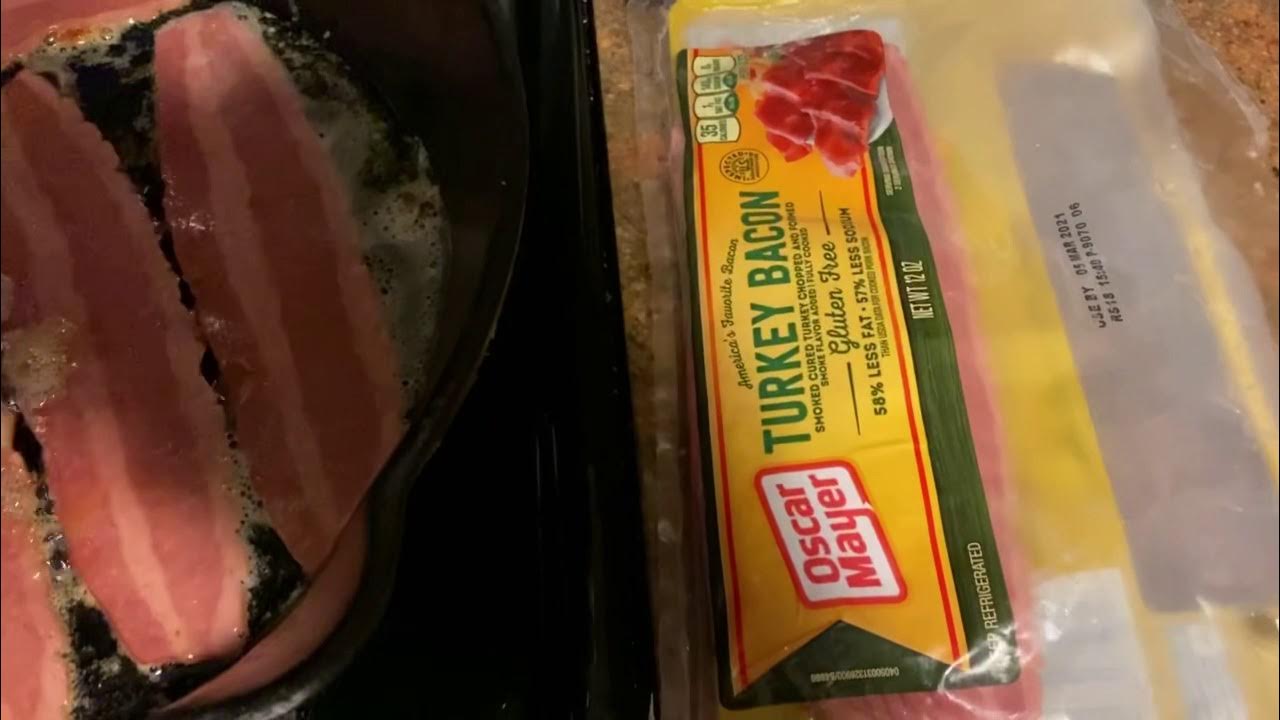 Turkey bacon egg and cheese - YouTube