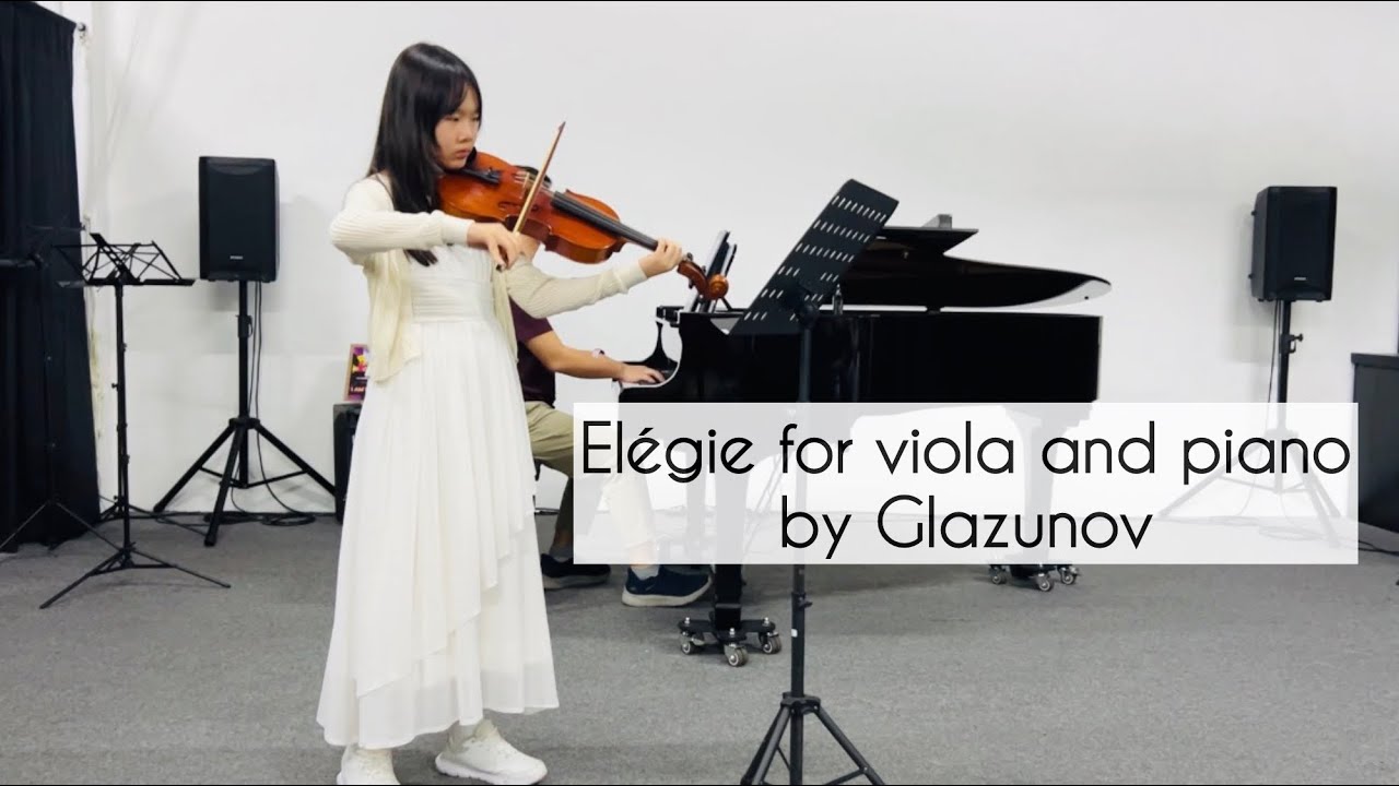 Elégie for viola and piano by Glazunov (ABRSM Viola Grade 8) - YouTube