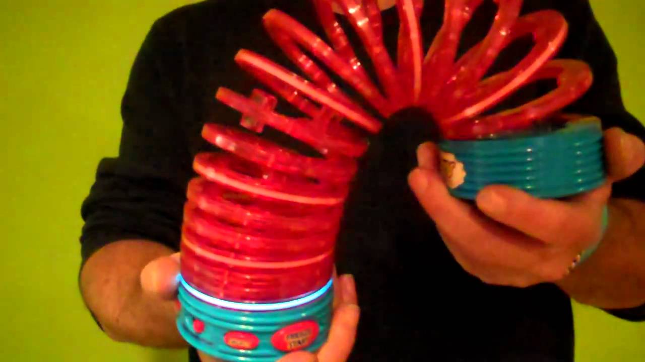 Electronic Slinky Toy Fully Interactive With Light & Sound! Toy Review ...