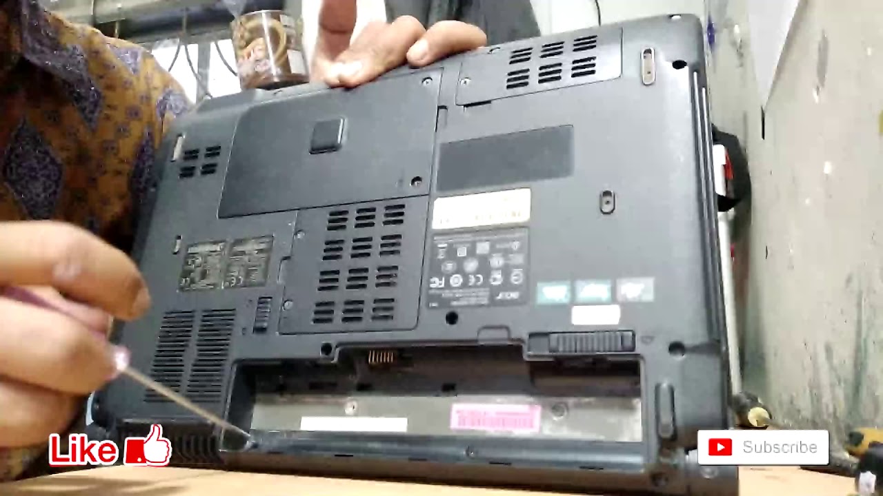 Cara Buka Dan Ganti Keyboard Acer Aspire 4736 - YouTube