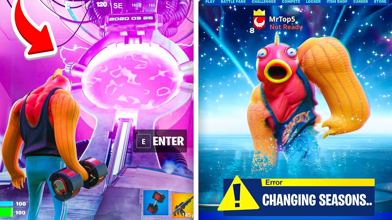 Using The TIME MACHINE in Season 4 (OG Fortnite) - YouTube