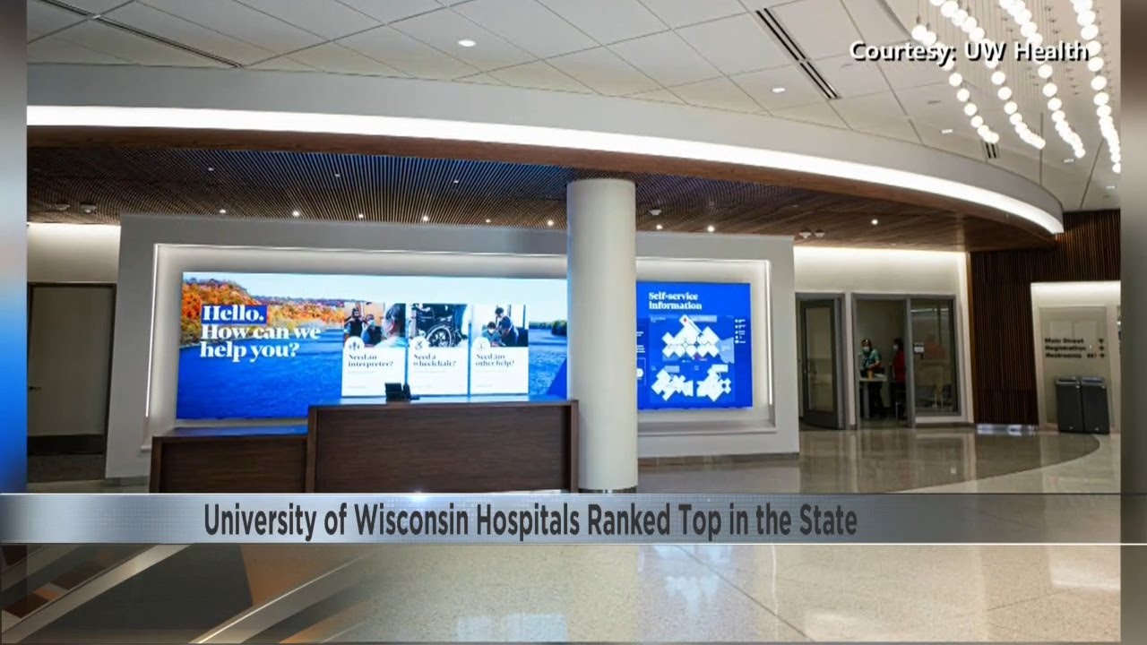 University of Wisconsin hospitals ranked top in the state - YouTube