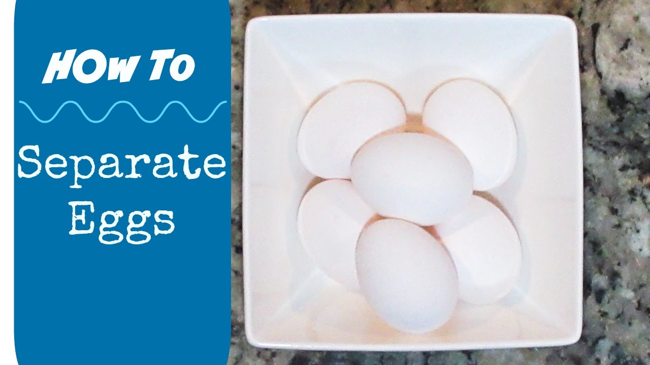 How to Separate Egg Yokes & Egg Whites Using the Shell - YouTube