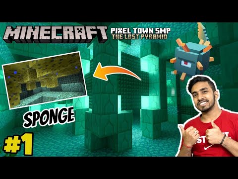 I FOUND SECRET SPONGE ROOM IN OCEAN MONUMENT || MINECRAFT GAMEPLAY ...