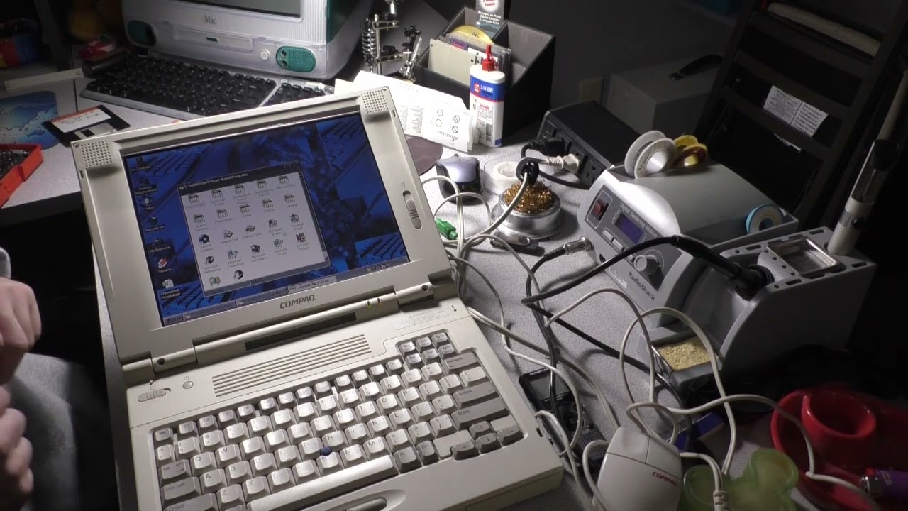 Compaq LTE 5000 Series - Interesting Display Issue - YouTube