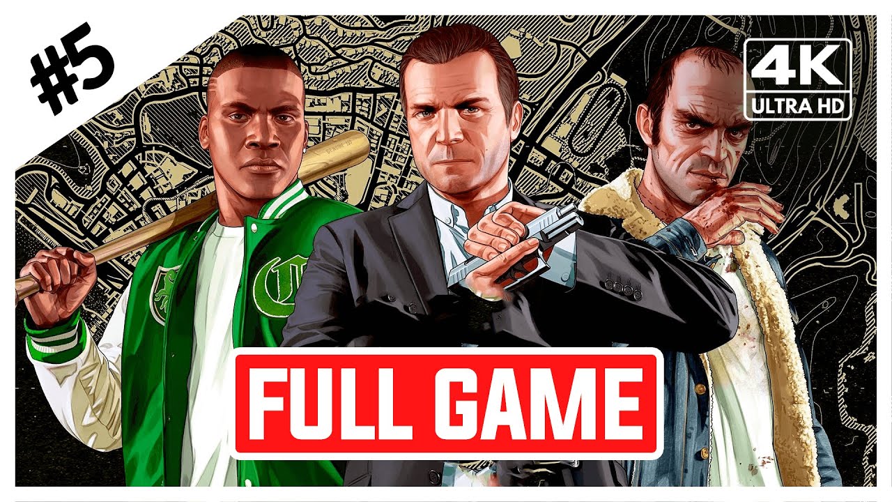 Grand Theft Auto 5 - Full Game Walkthrough Gameplay 4K [PART 5] - YouTube