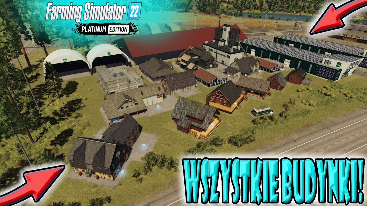 WSZYSTKIE BUDYNKI PLACEABLE - DLC PLATINUM - PREZENTACJA ☆ FS22 [PC][PL ...
