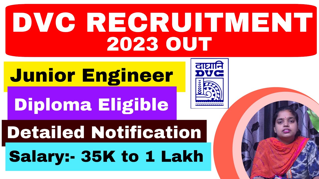 DVC JE RECRUITMENT 2023 Notification | Damodar Valley Corporation ...