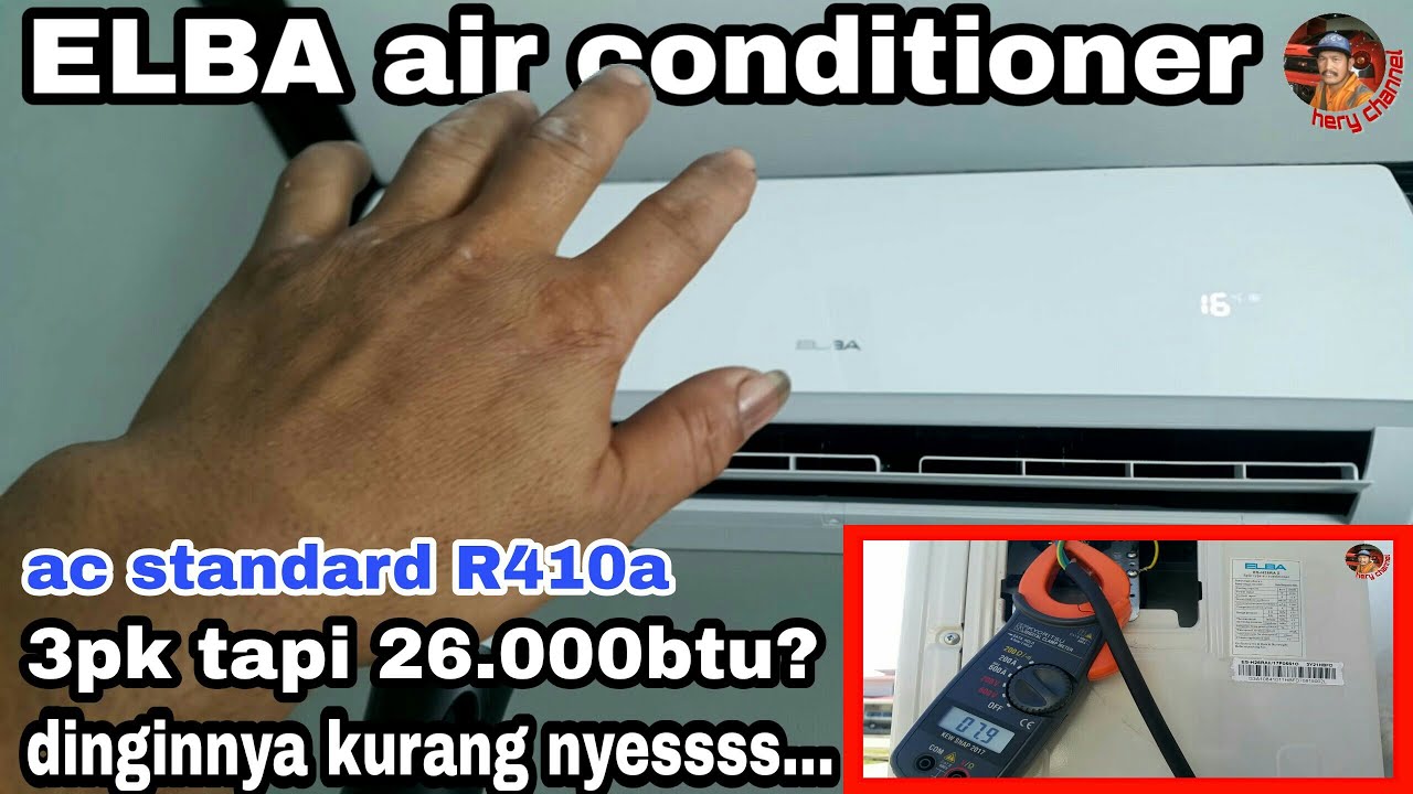 ELBA air conditioner 3hp tidak dingin - YouTube