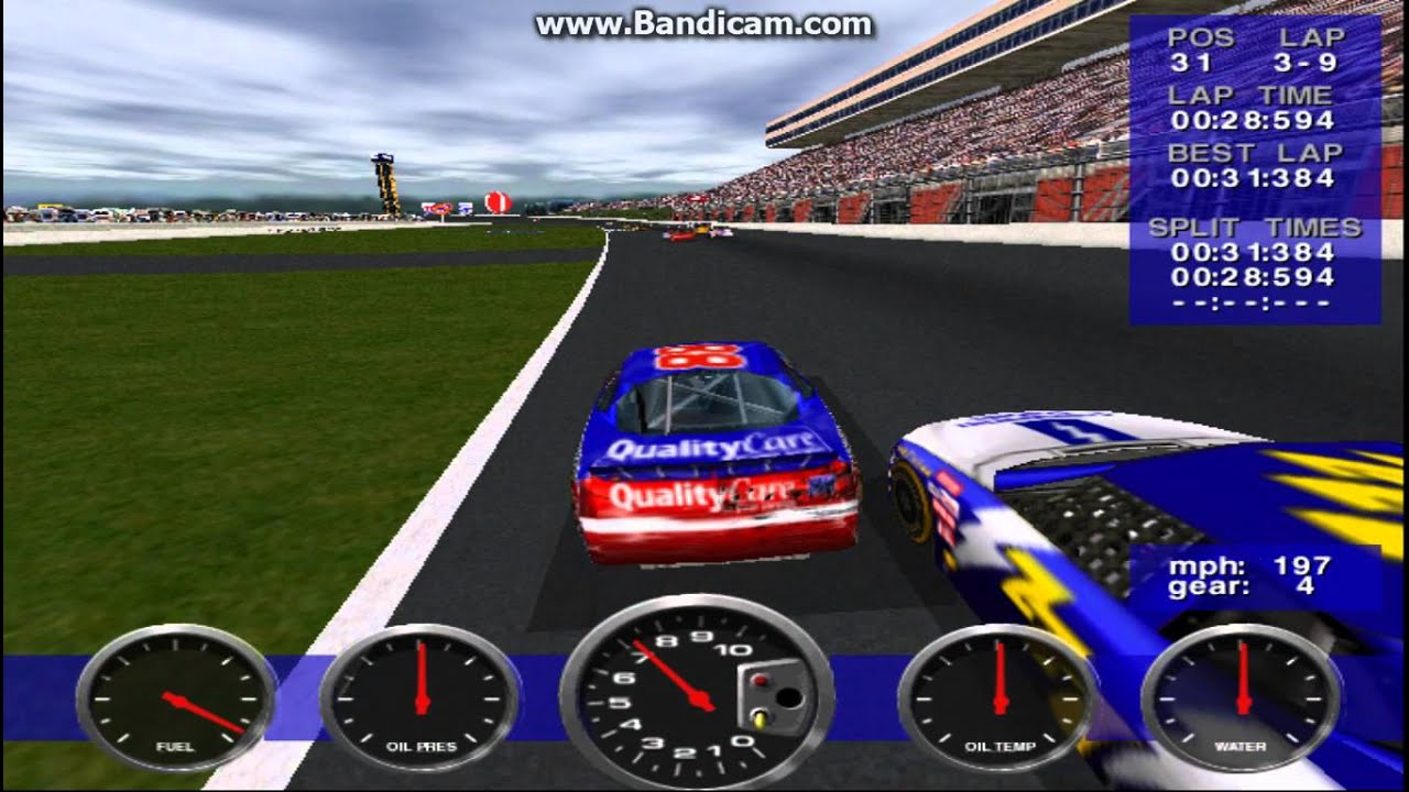 NASCAR Revolution (PC) Race #14 Gameplay (Dale Jarrett) (Atlanta) (9 ...