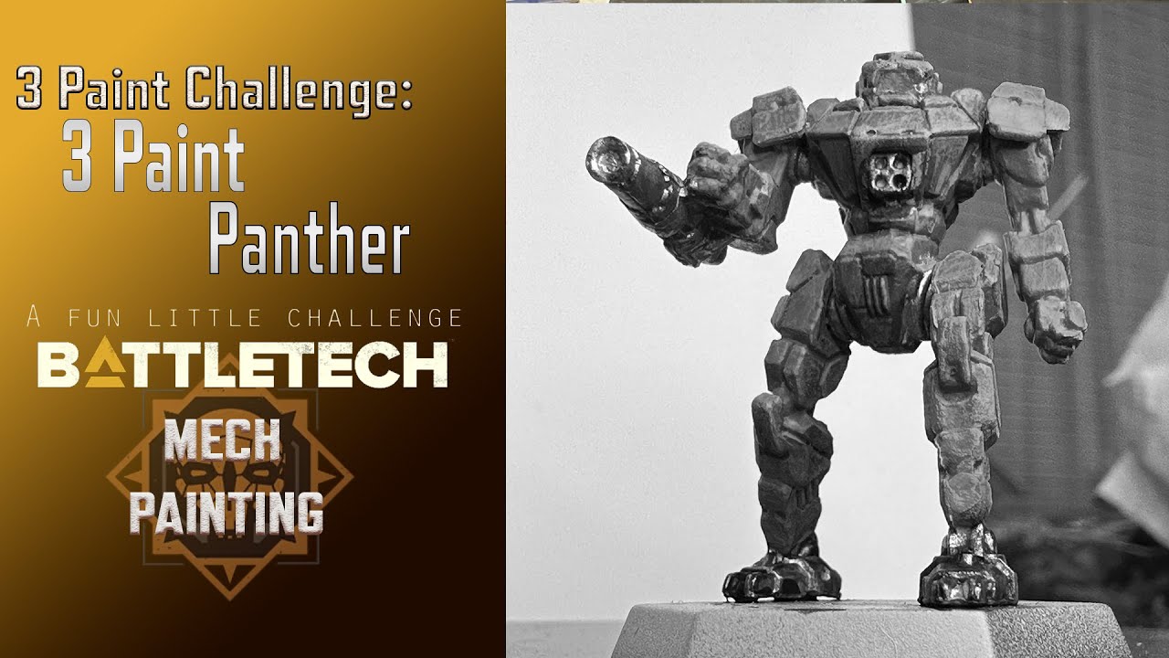 3 paint challenge // Battletech miniature painting - YouTube
