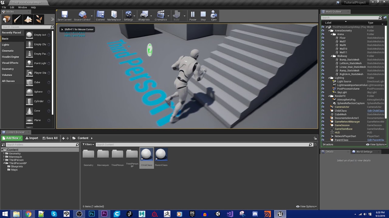 UE4 - Blueprint Parenting - YouTube