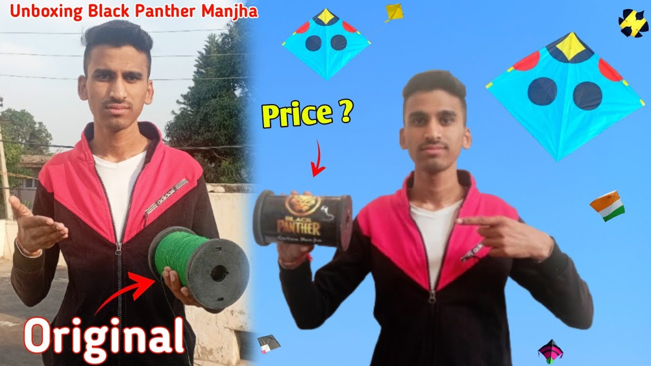 Black Panther Manjha Unboxing 😍 * Full Review * | Best Manjha For Kite ...