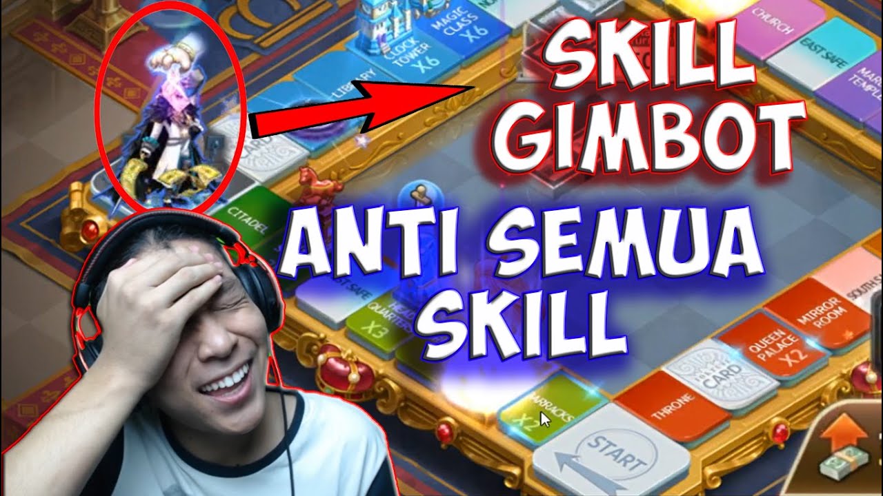 SKILL GIMBOT , NYERANG TANPA NYENTUH 😂 || LINE LET`S GETRICH - YouTube