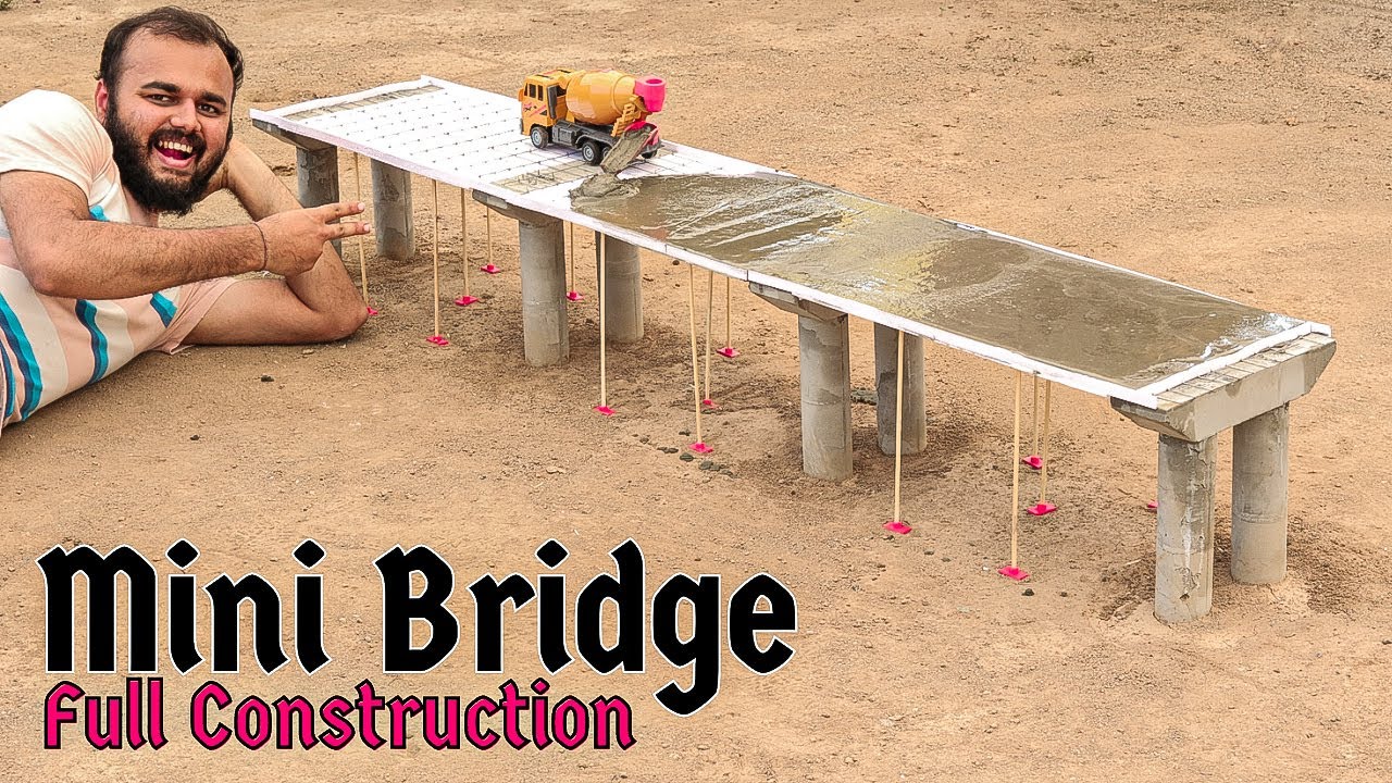 Concrete Bridge Model | Miniature Construction Day 1&2 | Creative ...
