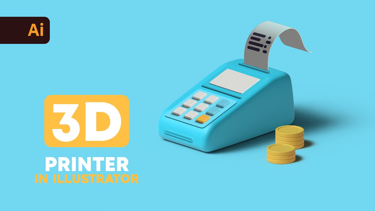 3D PRINTER DALAM BELASAN MENIT || ADOBE ILLUSTRATOR TUTORIAL - YouTube