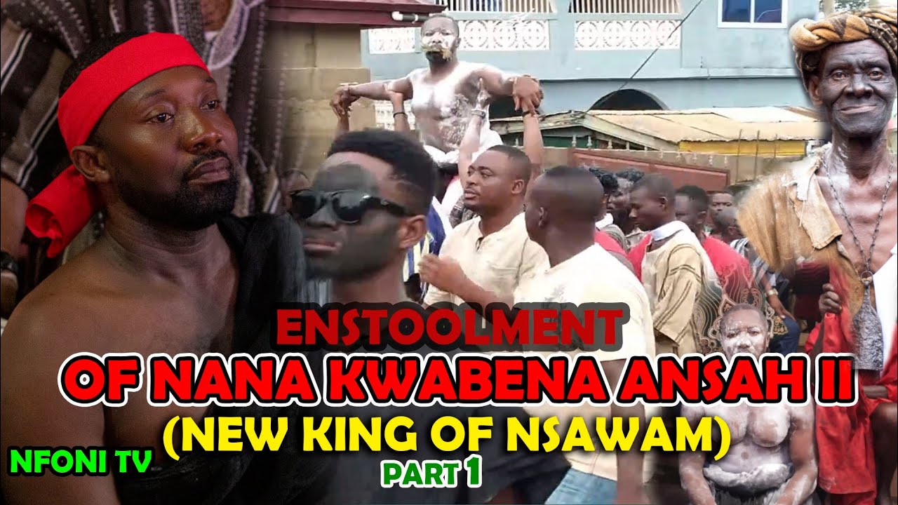 Enstoolment Of Nana Kwabena Ansah ll (New Chief of Nsawam) - YouTube