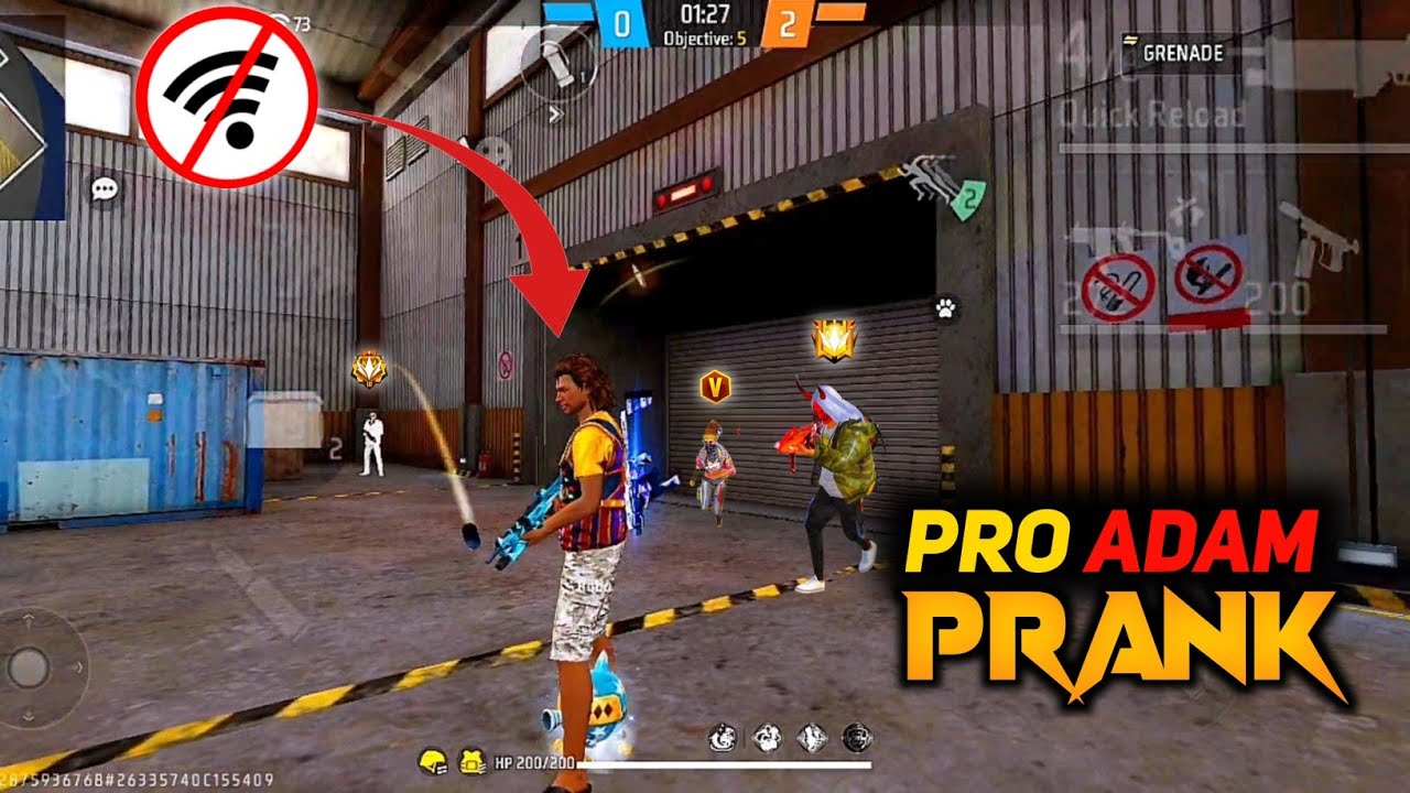 No Internet 🚫 Prank In Lone Wolf 🔥 With Pro 😎 Adam || Mg Prince ...