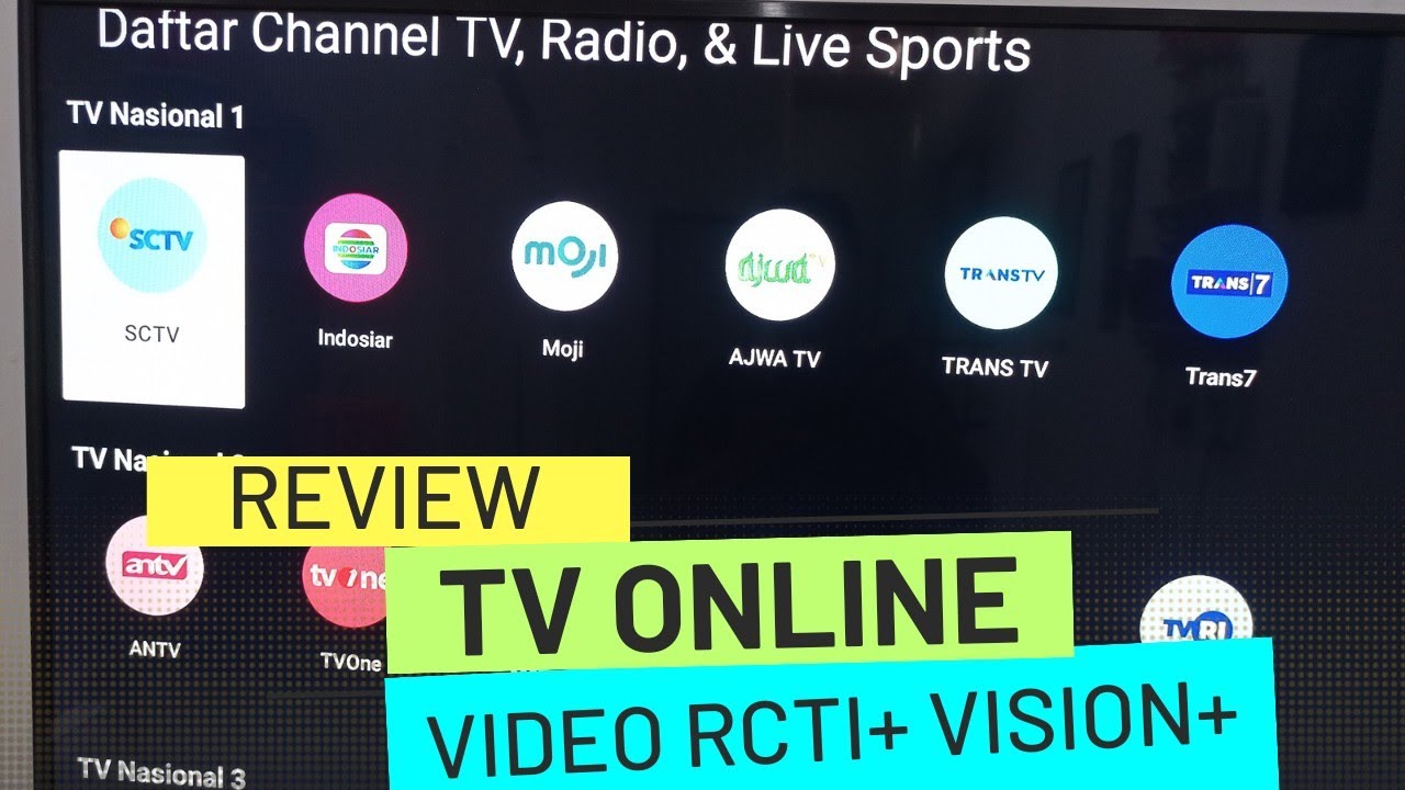 REVIEW TV ONLINE VIDEO RCTI PLUS VISION PLUS - YouTube