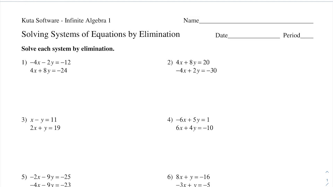 Solving Systems of Equations: Using 3 Methods! - YouTube