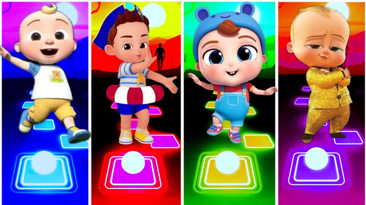 Cocomelon Friends 🆚 Bebefinn 🆚 Little angel 🆚 The Boss Baby. 🎶 E S ...