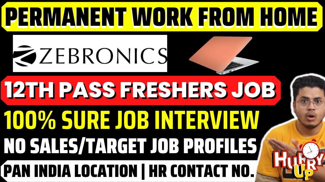 Zebronic Work from home job | Complete WFH jobs | 12th Pass jobs from ...