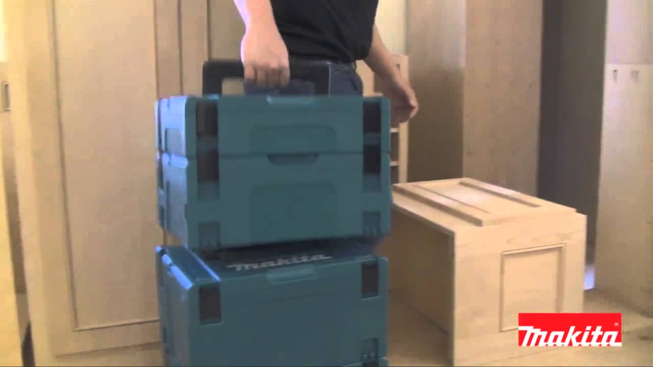 Makita interlocking storage cases - YouTube