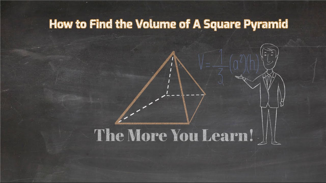 How to Find the Volume of a Square Pyramid - YouTube