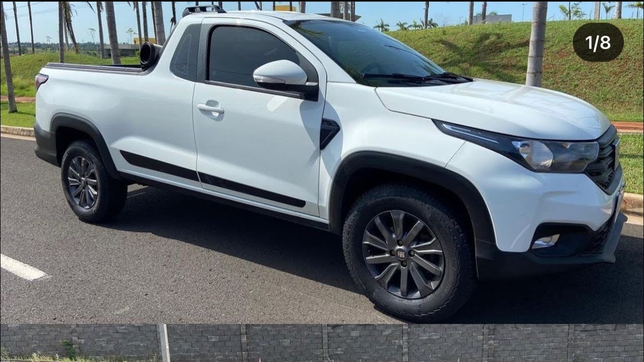 FIAT STRADA COM PNEUS 205/70 R15! - YouTube