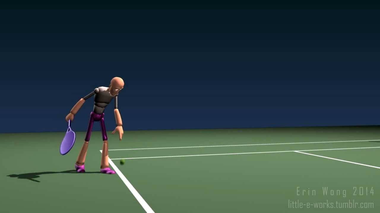 Tennis Serve Animation - YouTube