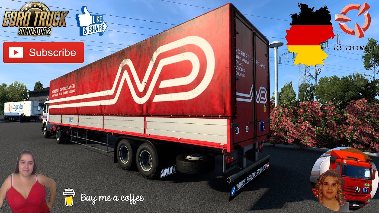 Euro Truck Simulator 2 (1.48.5) Old Rusty Vintage Trailer by Truck ...