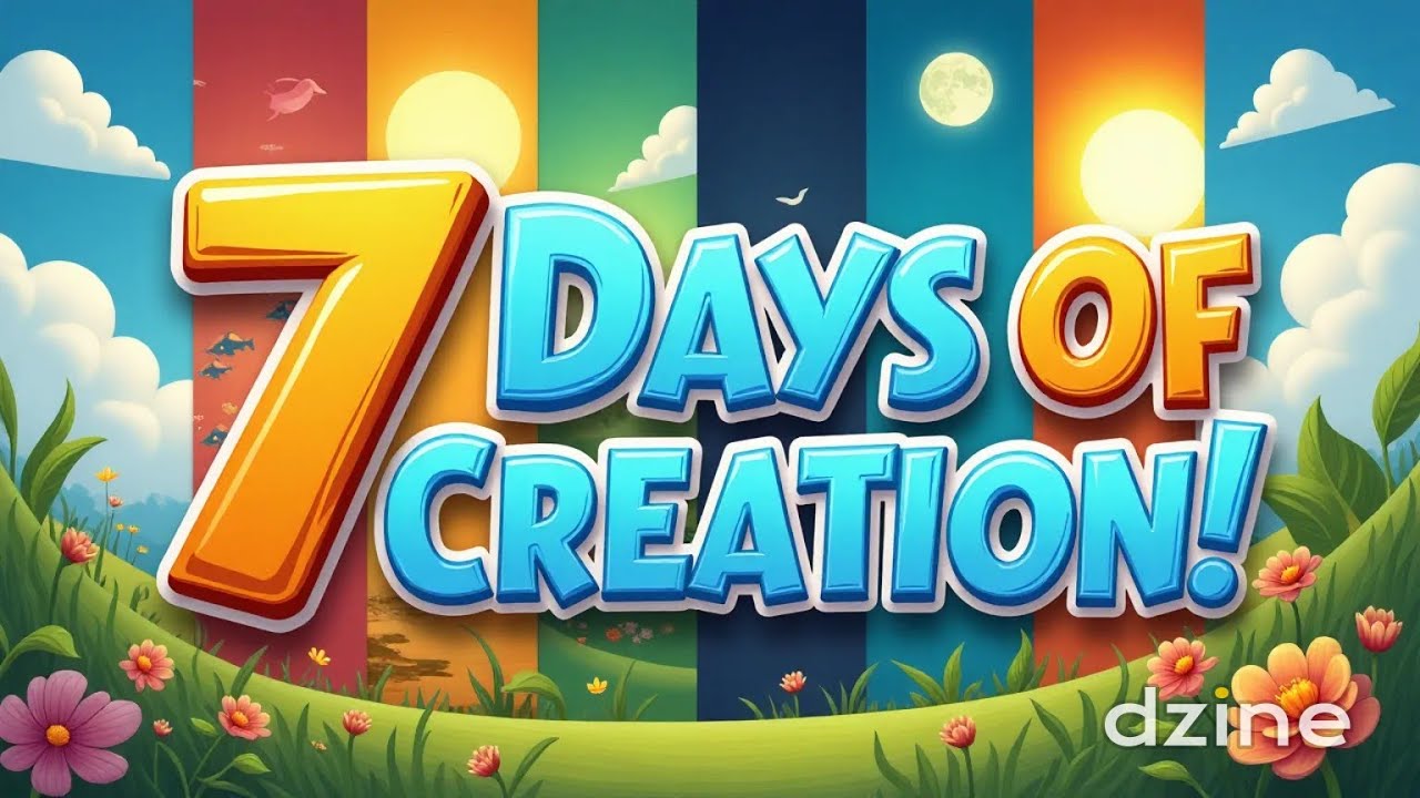 7 Days of Creation🌎(Genesis 1–2:3)/Bible Story📖/ 🌟Animated Bible ...