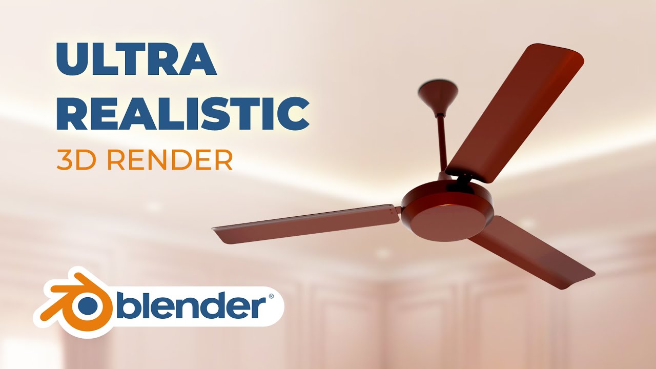 Blender Tutorial | Model an Ultra Realistic Ceiling Fan from Scratch ...