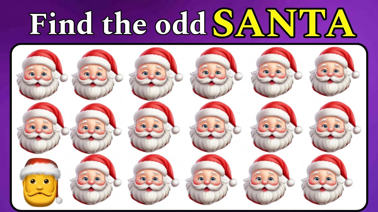 Find the ODD One Out | Christmas Edition 🧑🏻‍🎄🌲 | Easy Medium Hard Level ...