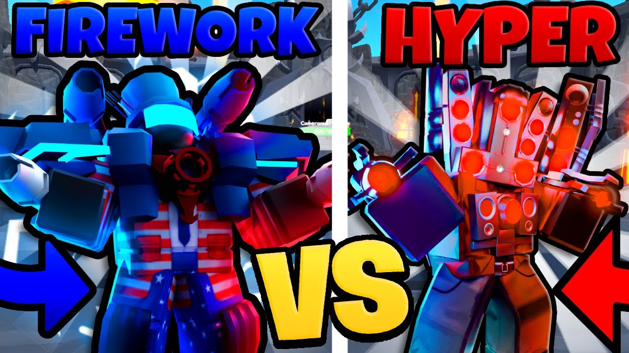 TITAN FIREWORK MAN VS HYPER UPGRADED TITAN SPEAKERMAN! (Toilet Tower ...