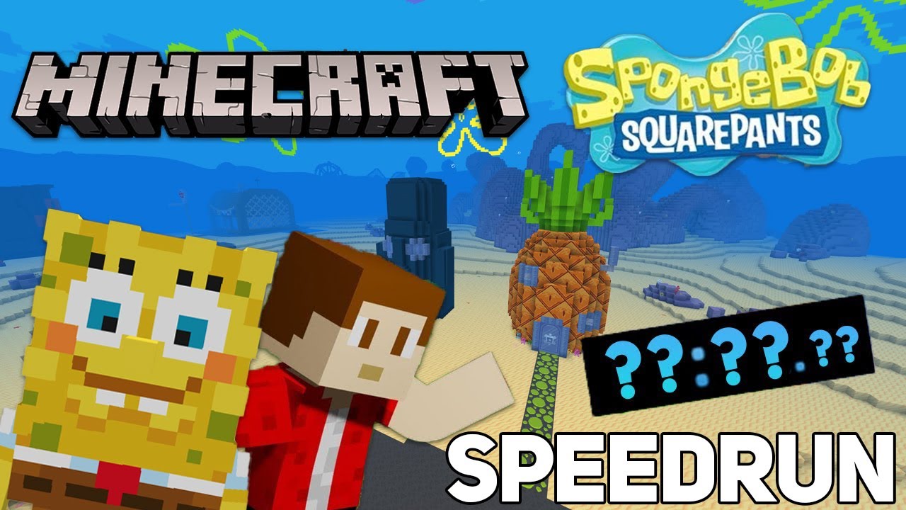 I Got a New SpongeBob DLC Speedrun PB!! | Minecraft SpongeBob DLC ...